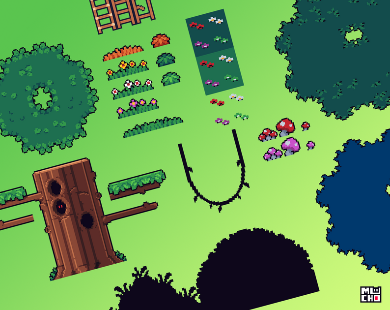 Forest Tileset Pack by Mucho Pixels