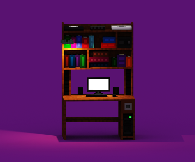 3D Voxel Study Desk | Unity | UE4 by imrequ