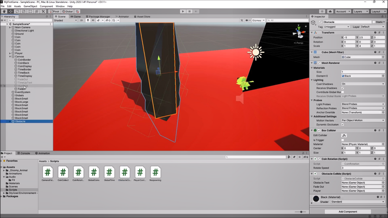 Your First Game In Unity Project Source Code by Jimmy Vegas Game Studios