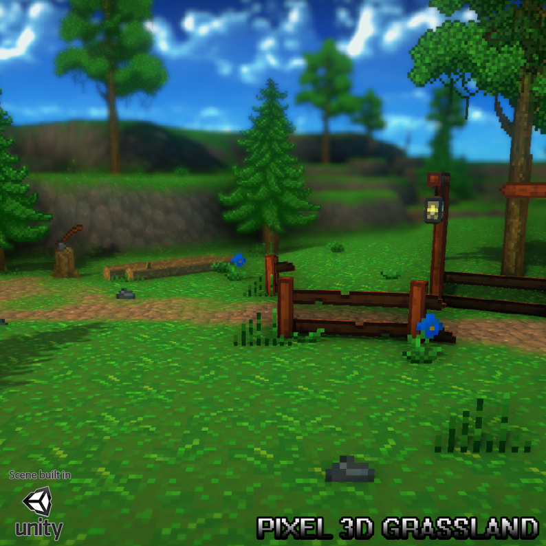Pixel 3D RPG Grasslands Pack by Ultimate_End