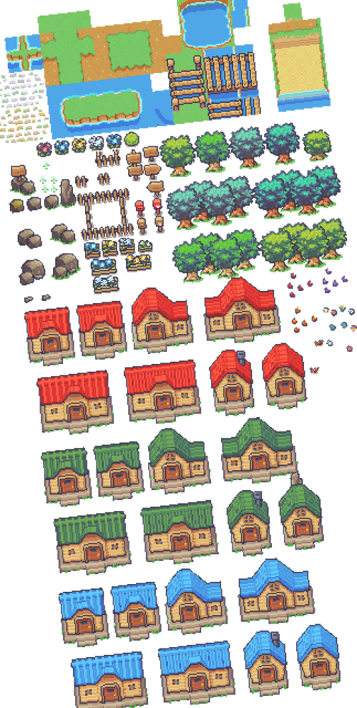 Serene Village - revamped - RPG Tileset [16x16] by LimeZu