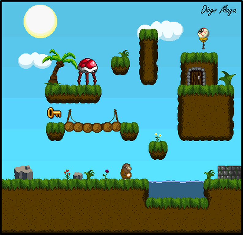 2D Sprite Bundle - Platformer, Trees, Run'n Gun by Diogo Maya