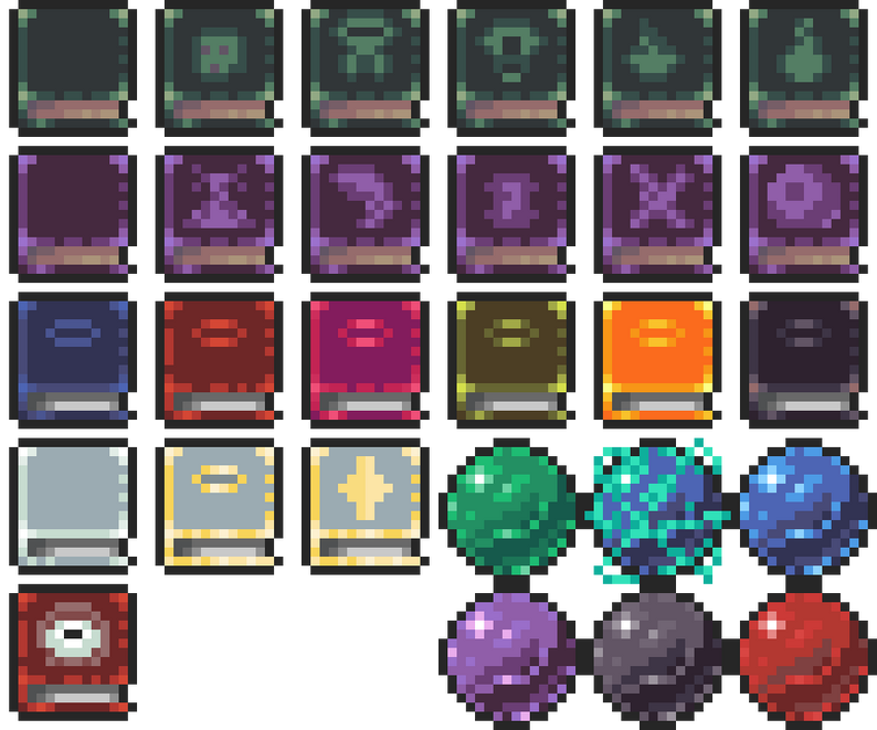 16x16 RPG Items: 100 Staves, Swords, Books by Pixel Creations