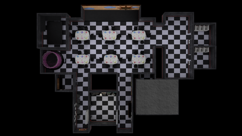 FNaF 1 Map Remake by SarturXz by SarturXz