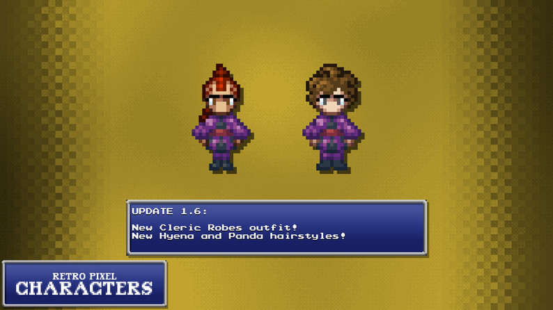 Retro Pixel Characters by Perpetual Diversion