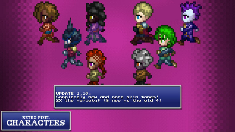Retro Pixel Characters by Perpetual Diversion