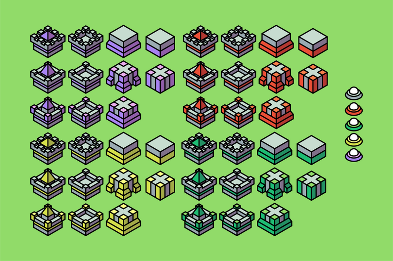 Isometric Mini Tower defense pack by Artyom Zagorskiy