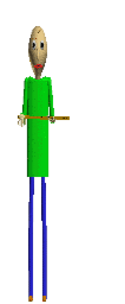 baldi is a stick by The dee dee modder