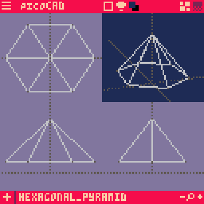 Custom picoCAD Shape Pack by Speak the Sky