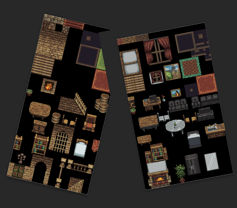 RPG Modern and Retro Tilesets by JonathanBrassaud