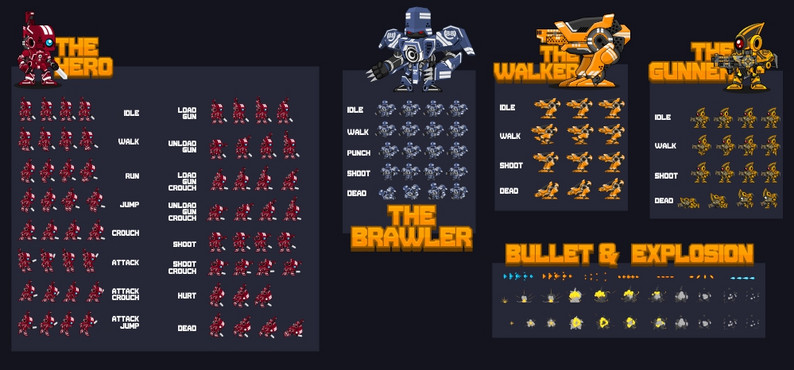 The Bots - Game Sprites by pzUH