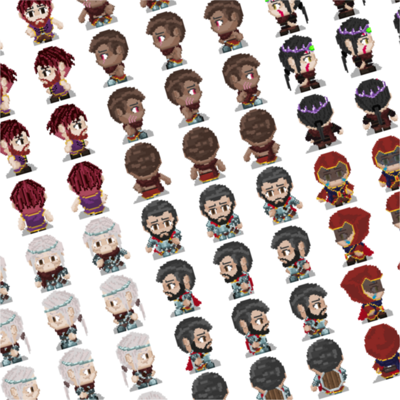 FREE Pixel Art Characters - Starter Pack by Clockwork Raven