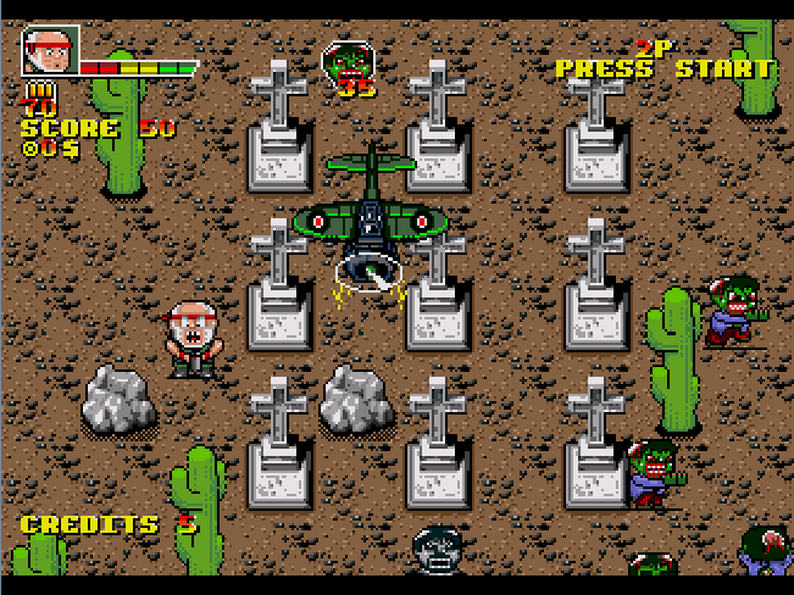 Papi Commando Second Blood *Megadrive* Official DEMO by Studio Vetea