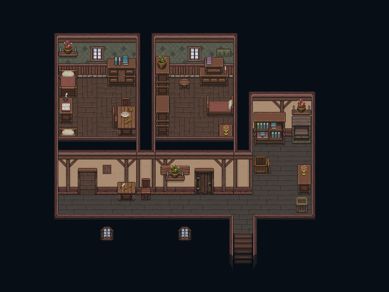 RPG Buildings and Interriors HOUSES by Szadi art.