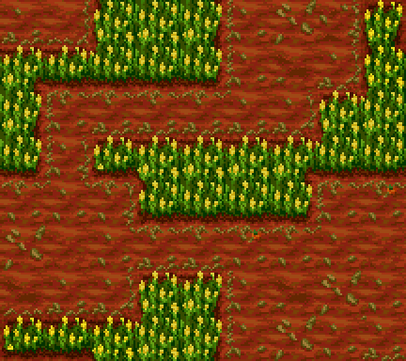 Corn field tileset by MonkeyImage