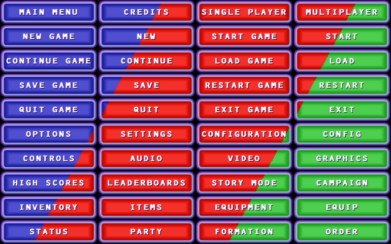 Simple Game Button Pack by Screaming Brain Studios