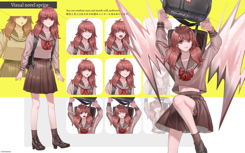 VN Sprite Collection by yuu ishida