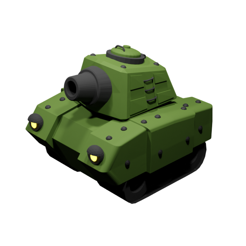 FREE stylized tank 3D model by MrEliptik