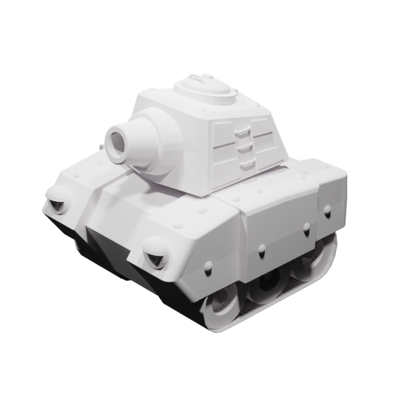 FREE stylized tank 3D model by MrEliptik