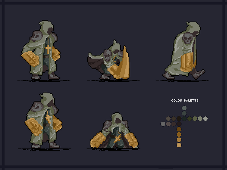 Cultist Priest Sprite Pack by RiLi_XL