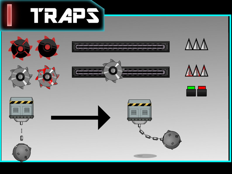 Cyberpunk Platformer Tileset by overcrafted