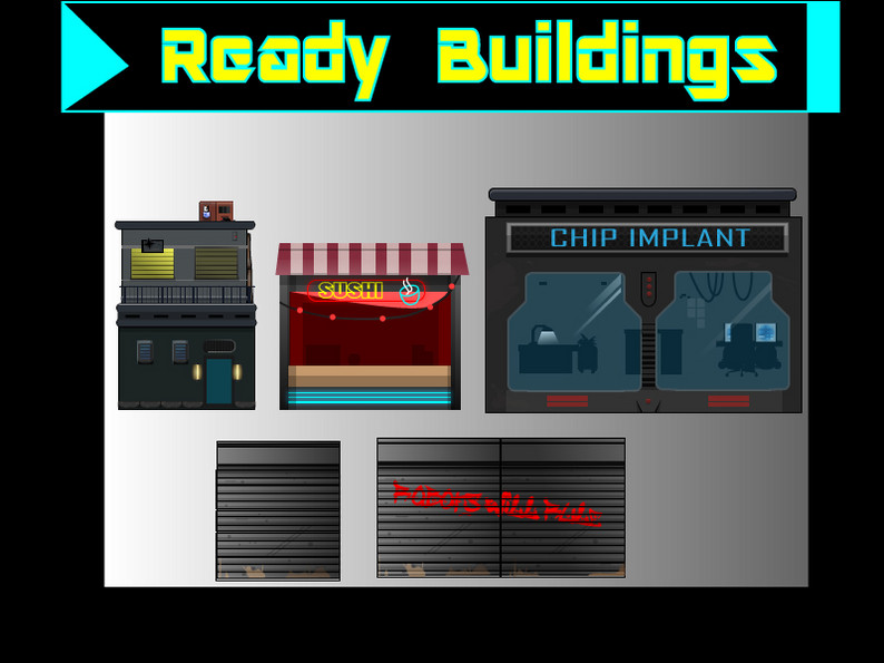 Cyberpunk Platformer Tileset By Overcrafted