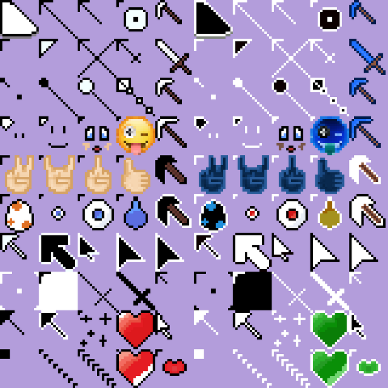 HUGE mouse pointer PACK! by Mikiz