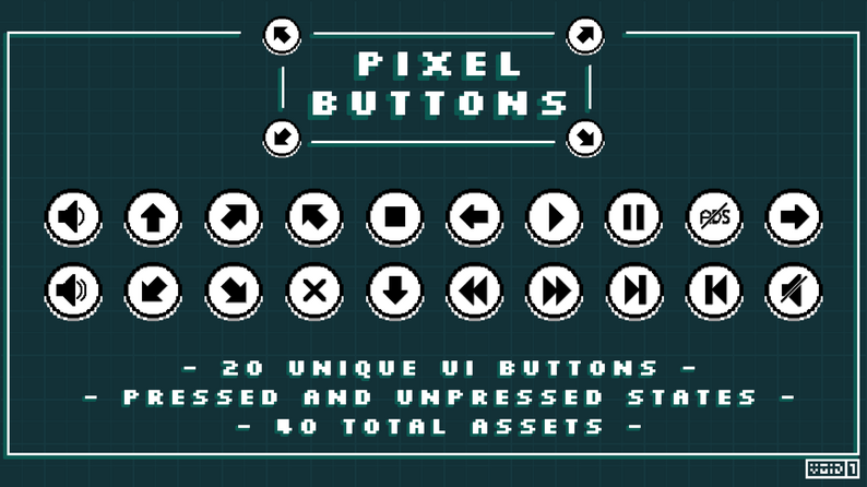 Pixel Buttons by VOiD1 Gaming