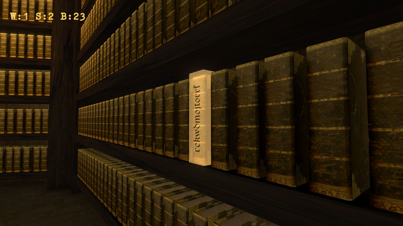 Library of Babel 3D by Keiwan