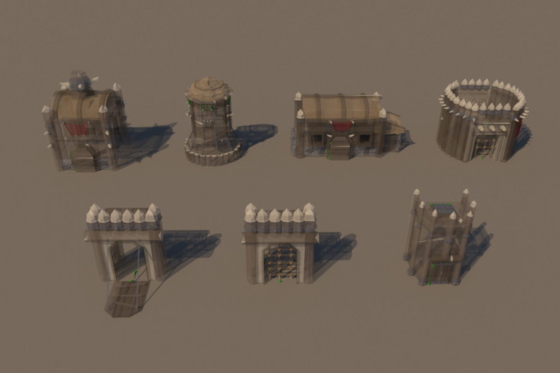 Orc Fortress 3D Low Poly Pack by Free Game Assets (GUI, Sprite, Tilesets)