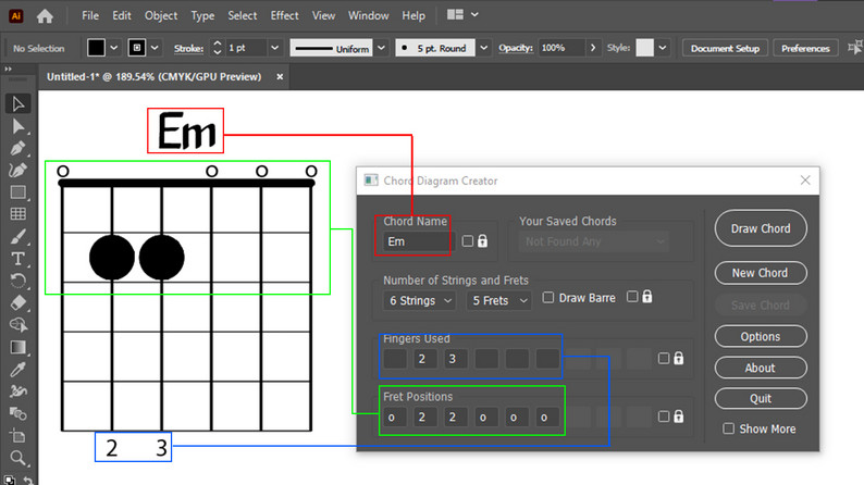 Chord Diagram Creator for Adobe Illustrator by Harpwood Studio