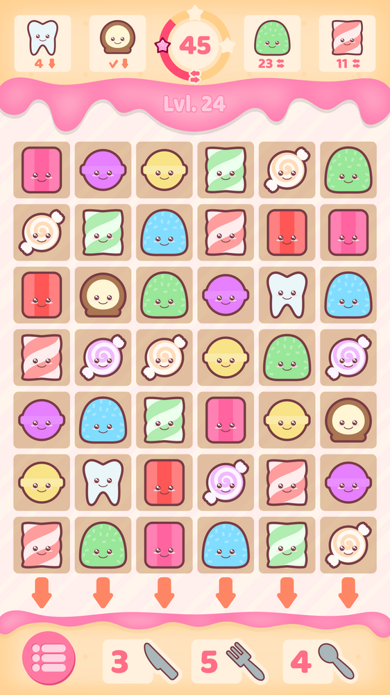 Kawaii Candy Match-3 Asset Pack by monixxy
