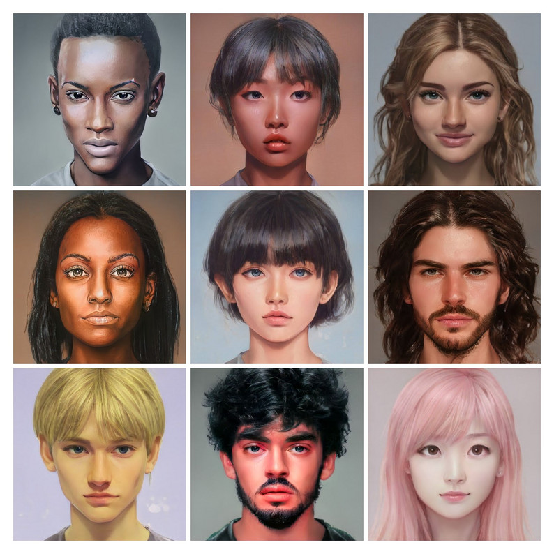 120 Realistic avatars for RPG (ethnic, gender and age diversity) by ...