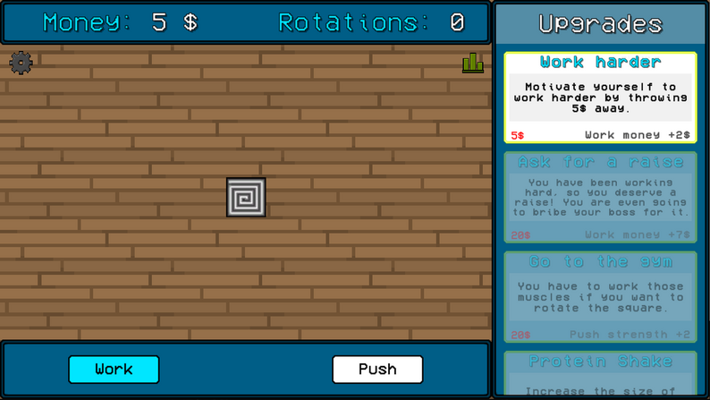 Push the square by Raul Moreno Tamayo