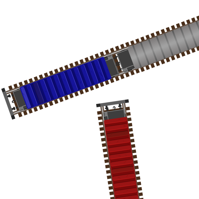 2D Top-Down Freight Train Assets by Turbo Developement Team