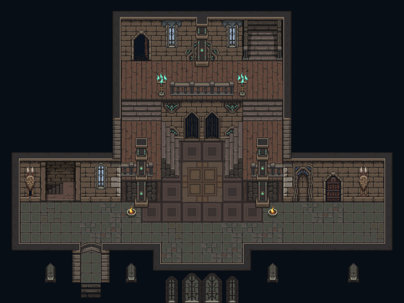 RPG Buildings and Interriors CASTLE by Szadi art.