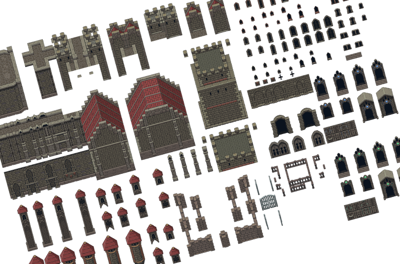 RPG Buildings and Interriors CASTLE by Szadi art.