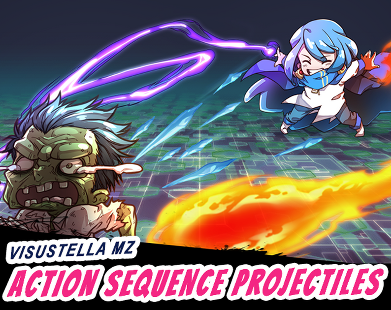 Action Sequence Projectiles plugin for RPG Maker MZ by VisuStellaMZ