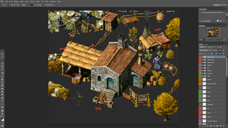 2d isometric maps / pack - fantasy by fedan_marian
