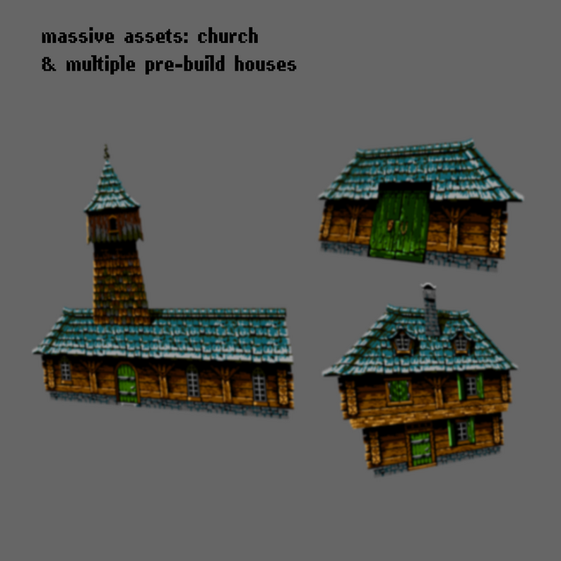 Pixel Side-Scroller Forest Village by Thomas Feichtmeir "Cyangmou"