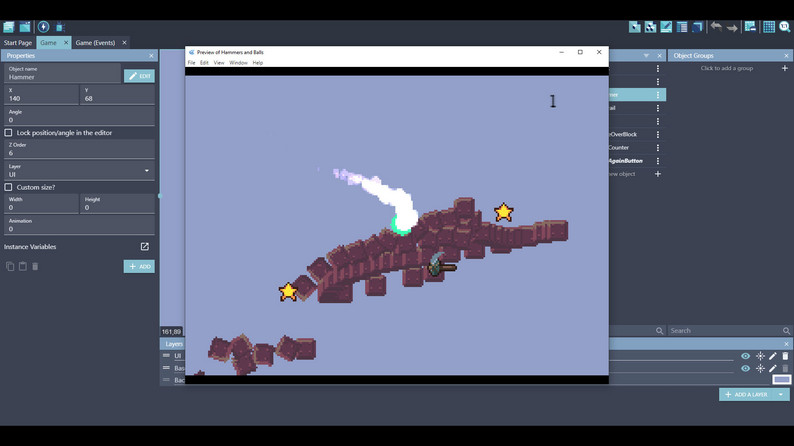 Simple Gdevelop Game Template by Wishforge