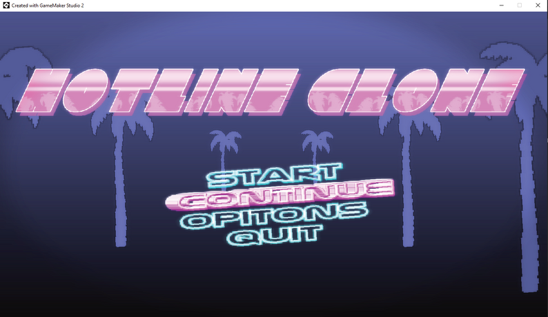 Hotline Miami Clone engine (GMS 2.3+) + sprites by 1up Indie2