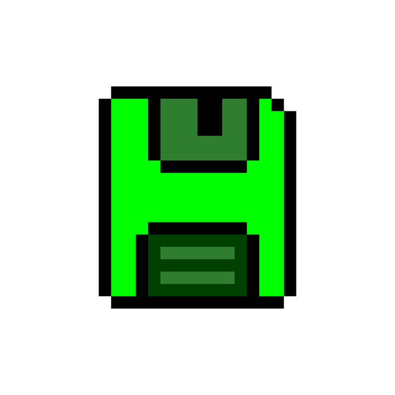 Pixel Save Button (Diskette) by SocialSide