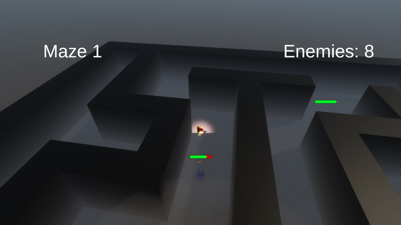 Maze Battles by Randomized Creations