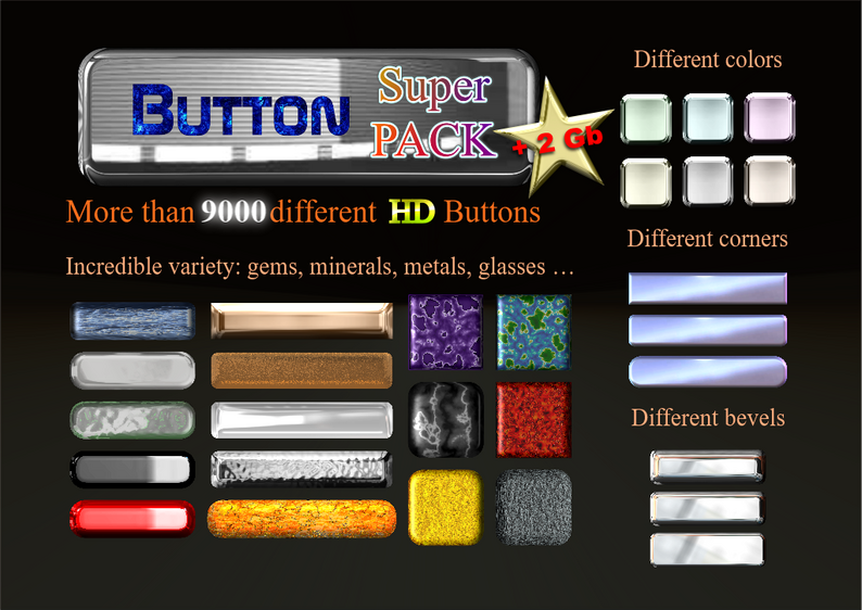 Button Super Pack by itcher