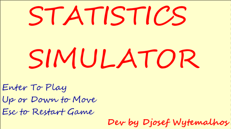 Statistics SImulator by DatOpGames