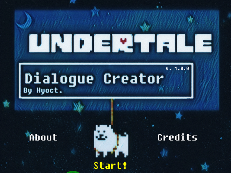 UNDERTALE Dialogue Creator by HYOCT