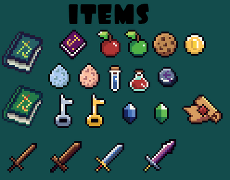 Free Sprites & Tiles by cafeDraw