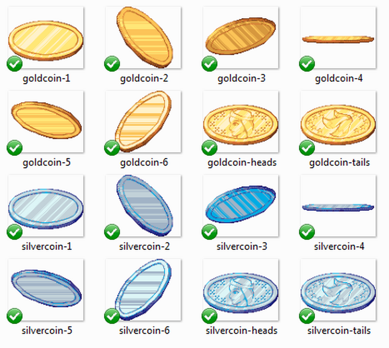 PIXEL FANTASY COIN FLIP by Caz