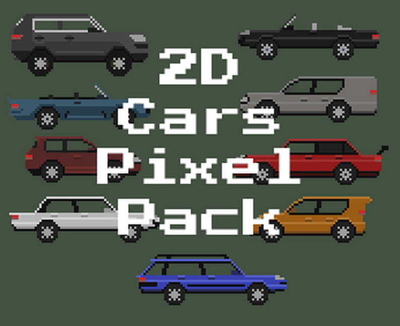 2D pixel cars by Digital Realms Studio